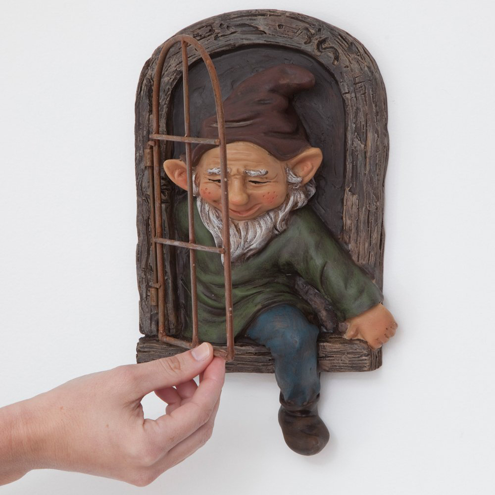 Trinx 12-Inch Elf Out The Door Tree Hugger - Yard Decorations ...