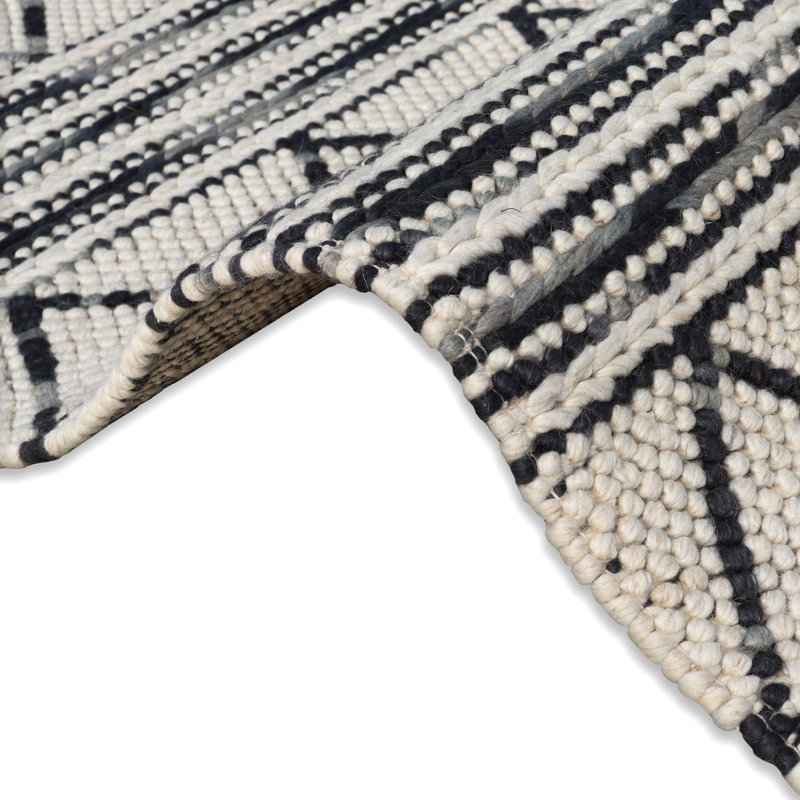 Tufty Home Bubble Moroccan Handmade Loop Pile Weave Ivory/Grey Wool ...