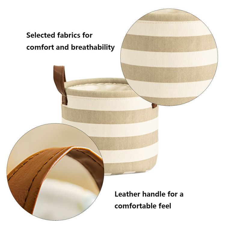 Latitude Run® Fabric Laundry Basket with Handles - Wayfair Canada