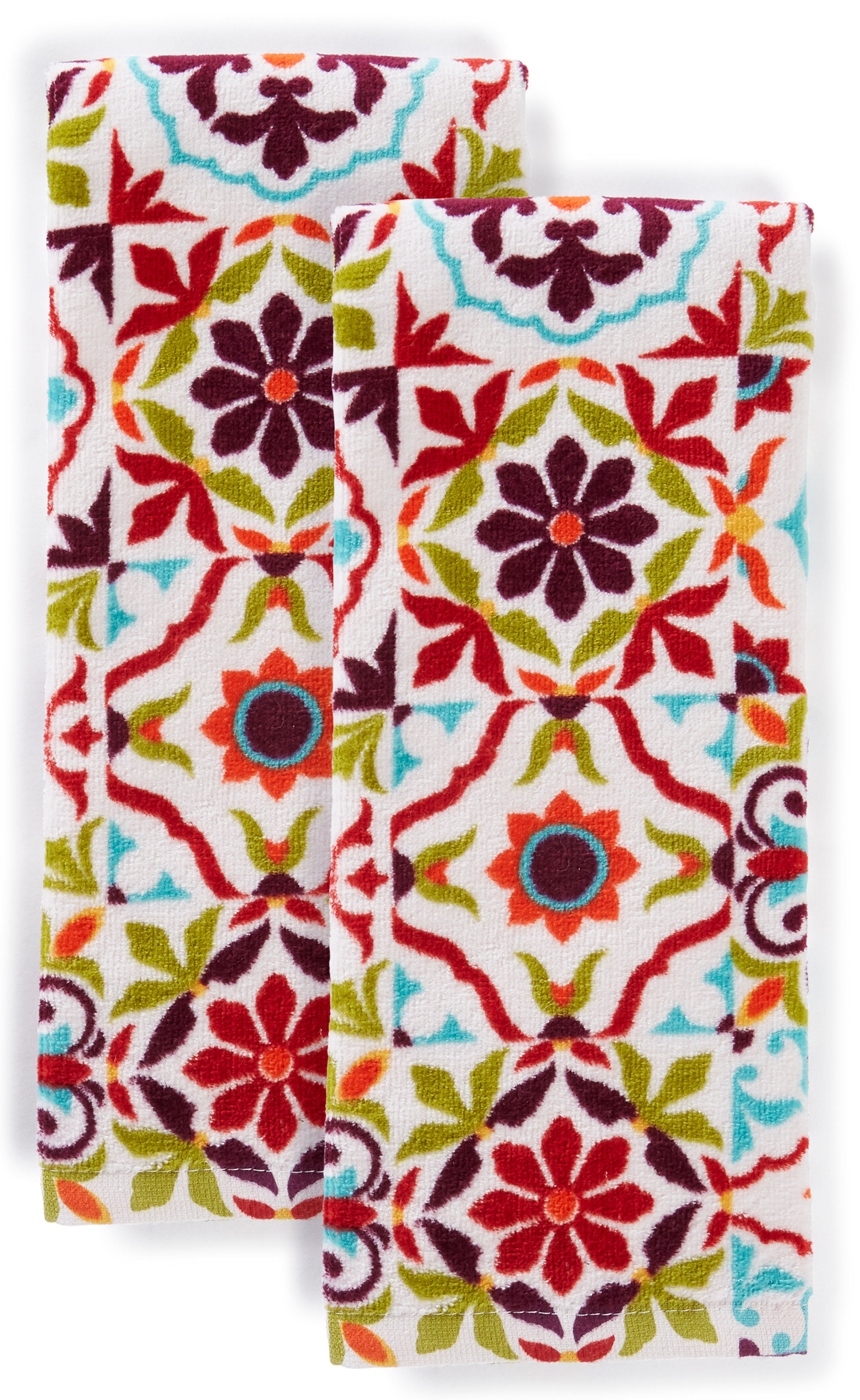 Fiesta Worn Tiles Kitchen Towels Set & Reviews | Wayfair