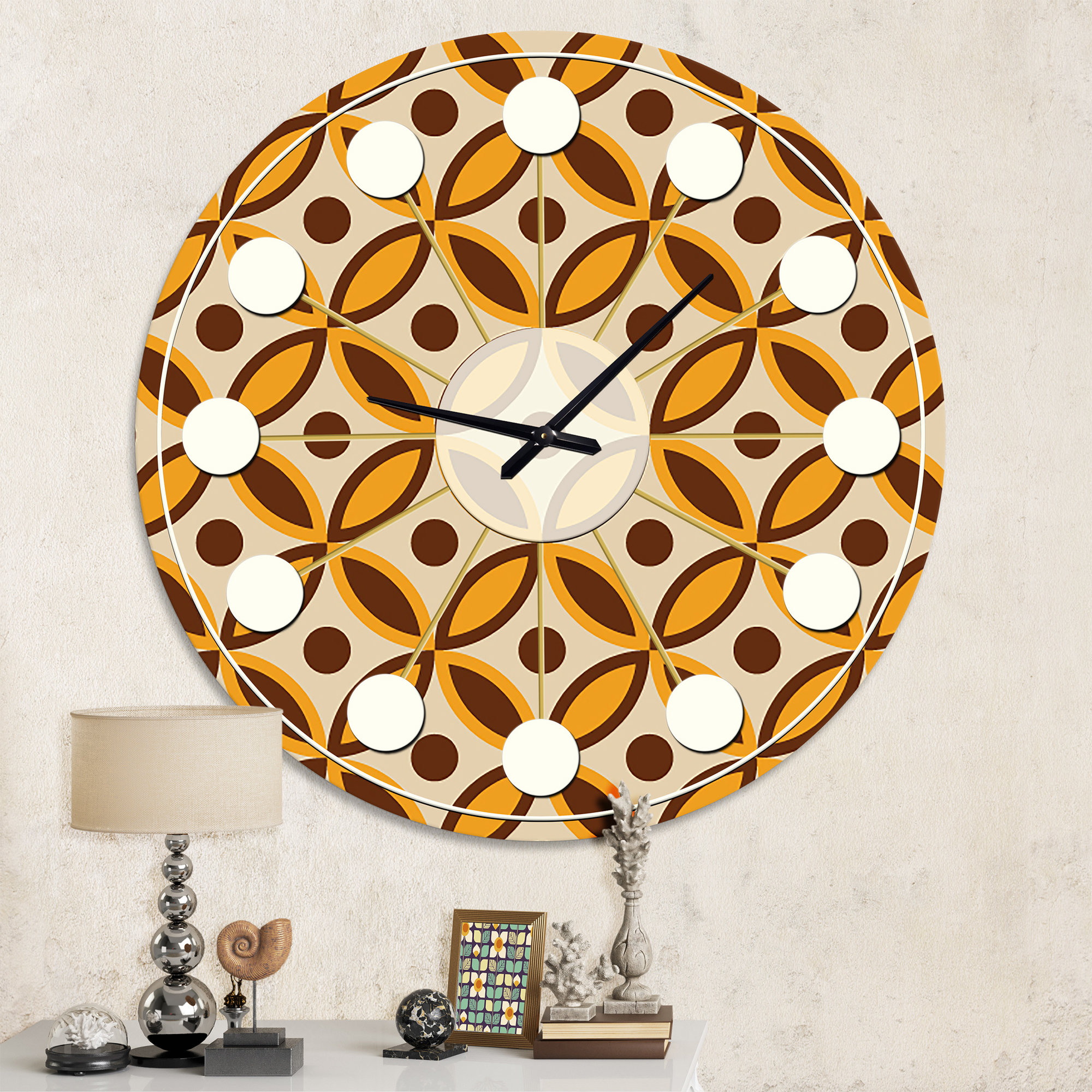 East Urban Home Retro Ornamental Design V - Mid-Century Modern wall ...