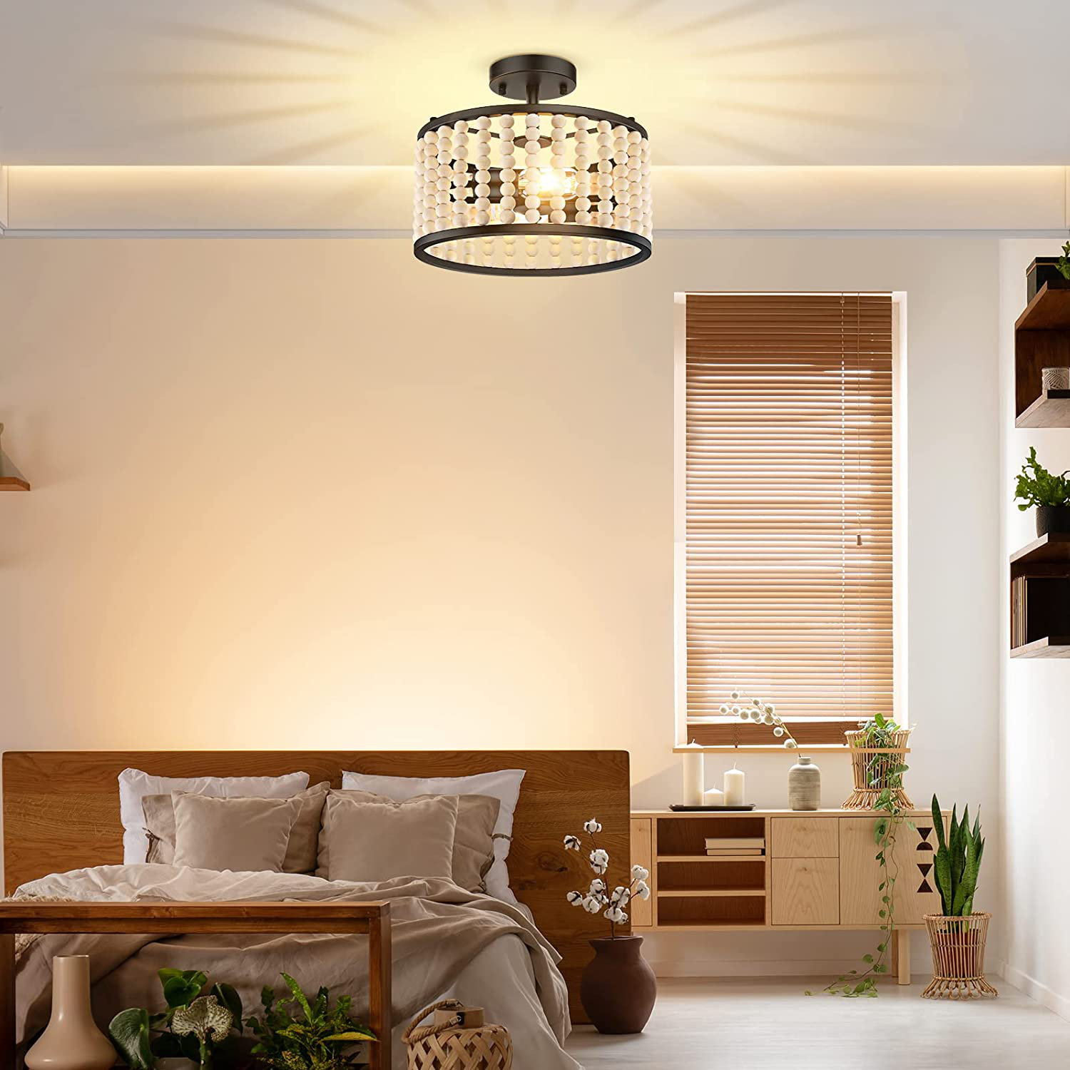 Dakota Fields Magno 3-Light Semi Flush Mount | Wayfair