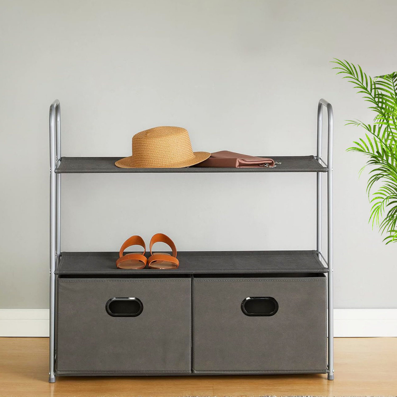 Latitude Run® Storage Organizer with Fabric Bins - Wayfair Canada