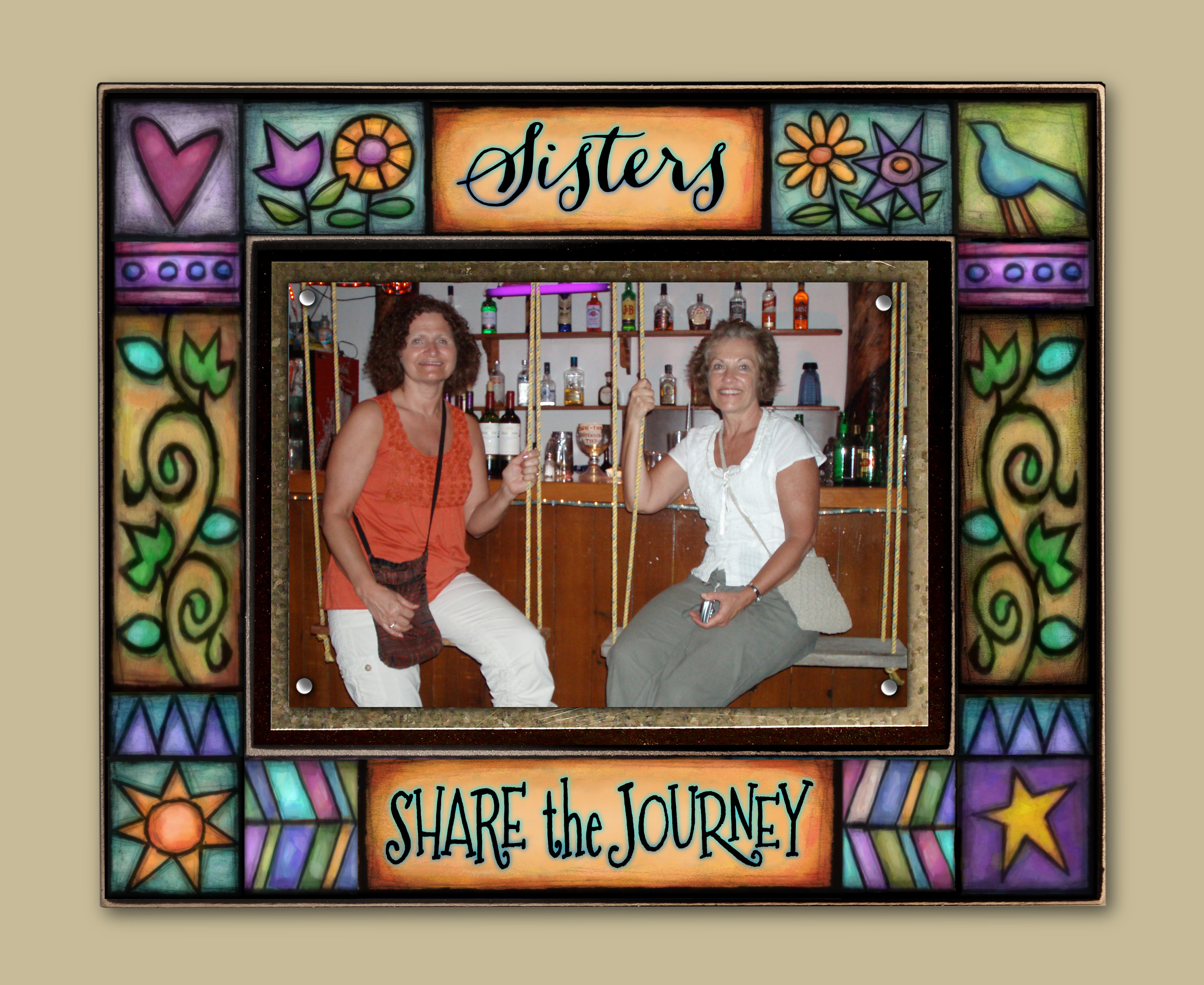 August Grove® Temperley Sister Share Journey Picture Frame | Wayfair