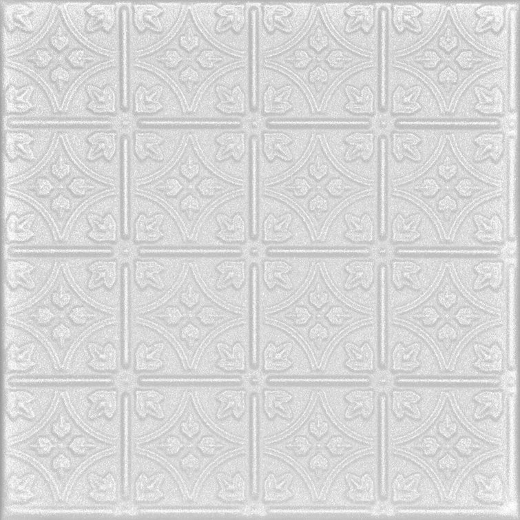 A La Maison Ceilings Emma's Flowers 1.6 ft. X 1.6 ft. Glue-up ...