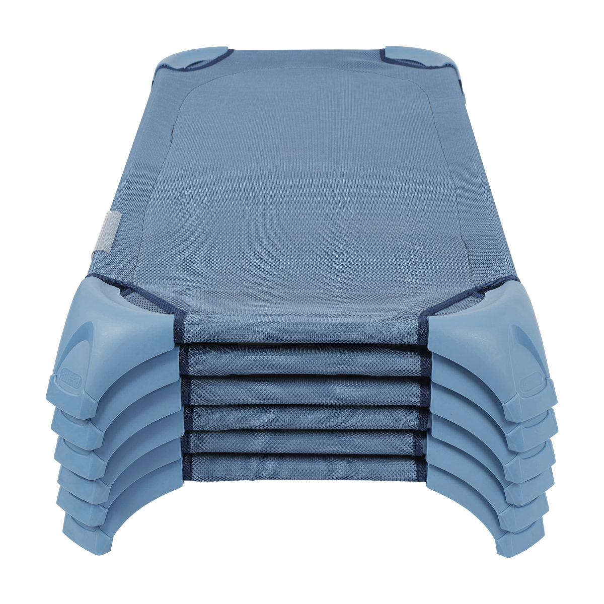 ECR4Kids Stackable Cozy Cot with Storage, Classroom Furniture, Powder ...