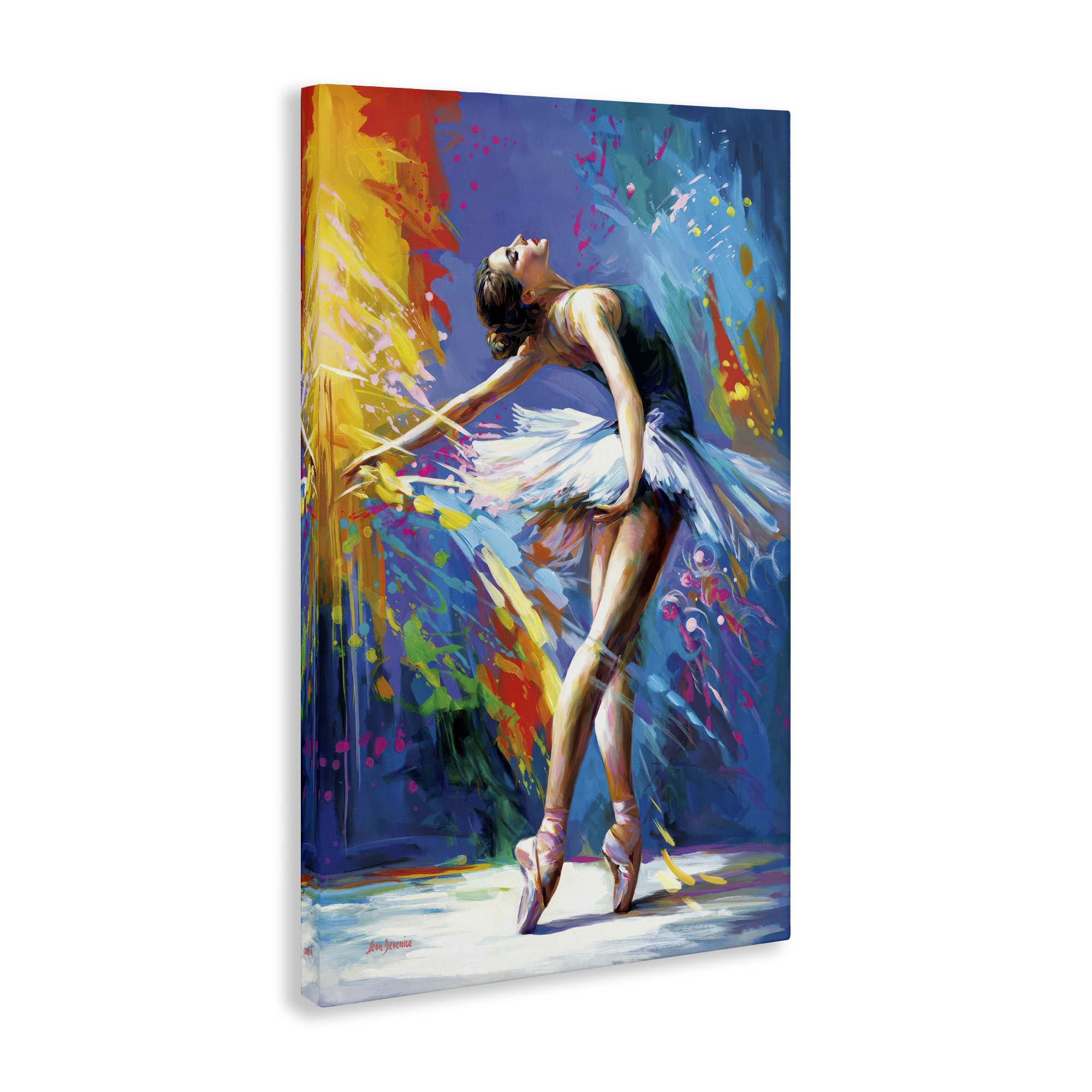 Wrought Studio™ Fluid Ballerina Movement Canvas Wall Art by Leon ...