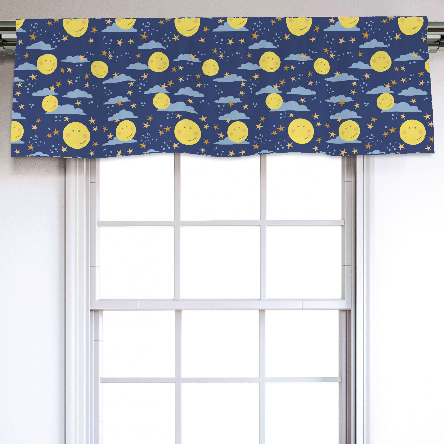 Ambesonne Moon 54" Window Valance | Wayfair