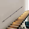 FRONG 120" Wall Support Industrial Loft Pipe Handrail For Stairs ...