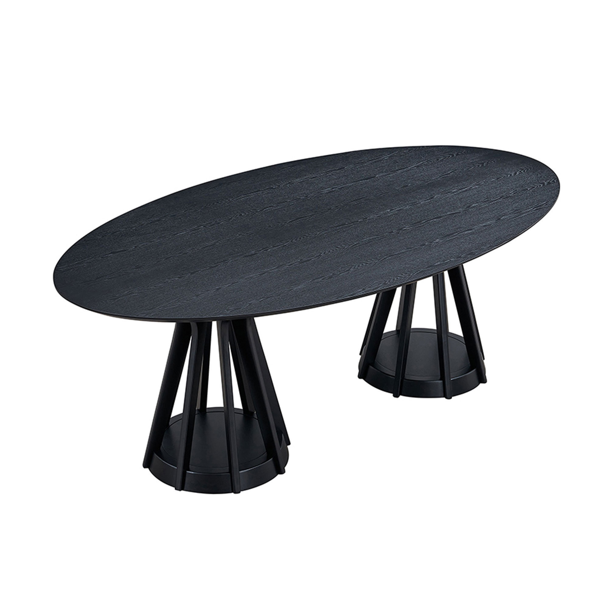 Hokku Designs 78.74 Inch Modern Dining Table Ellipse Wooden Table For ...