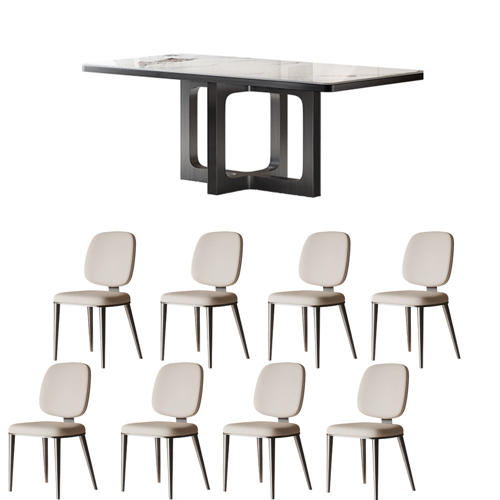 ZKuylo Simple modern sintered stone dining table sets | Wayfair