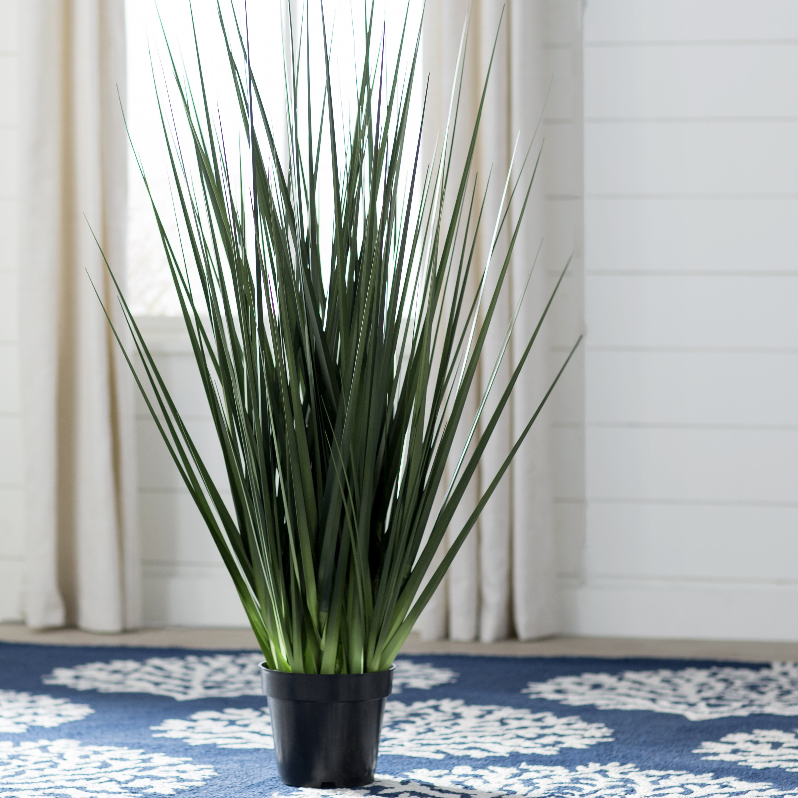 Mercury Row® Artificial Potted Extra Full Green Grass & Reviews | Wayfair