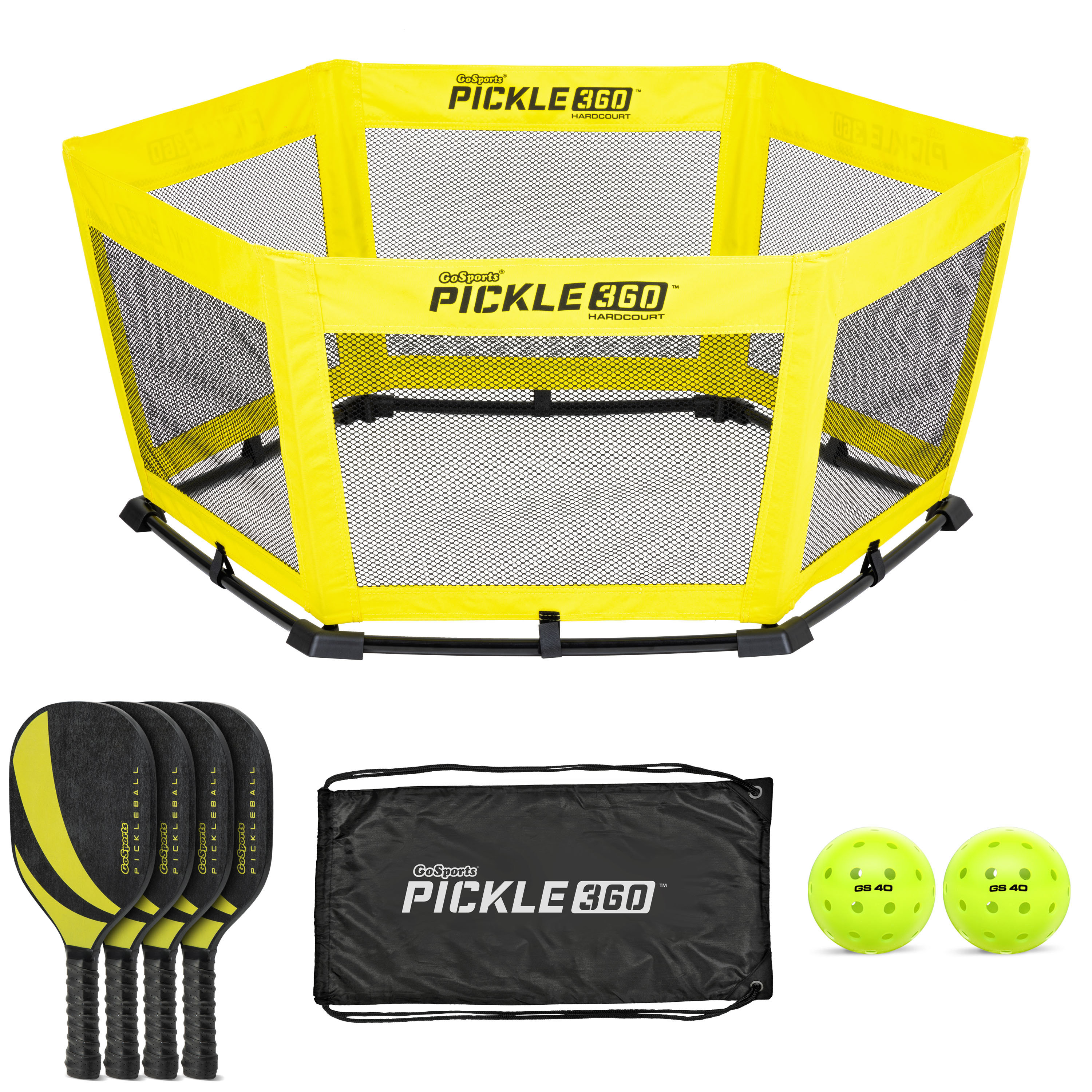 GoSports Pickle 360 Hardcourt Game Set - Pickleball Meets Roundnet ...