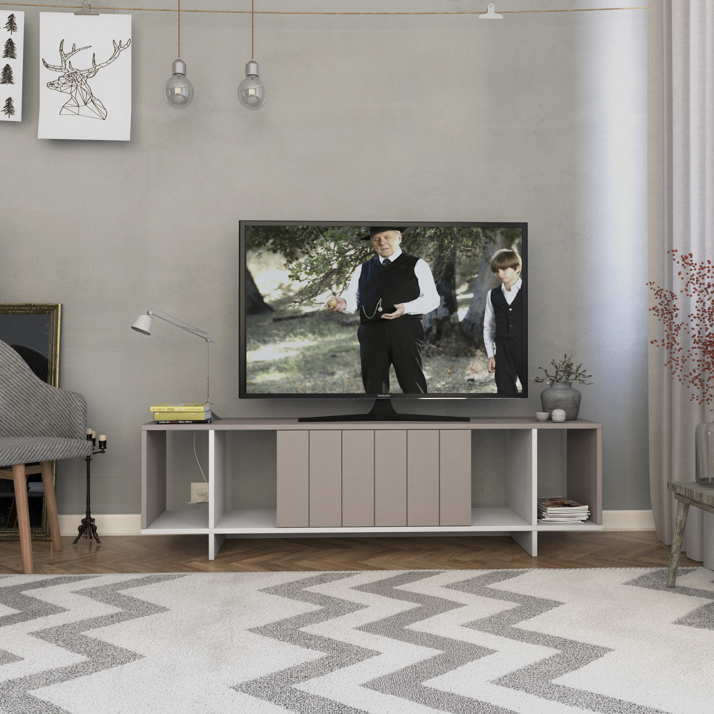 East Urban Home Chlodochar TV Stand for TVs up to 78" & Reviews ...