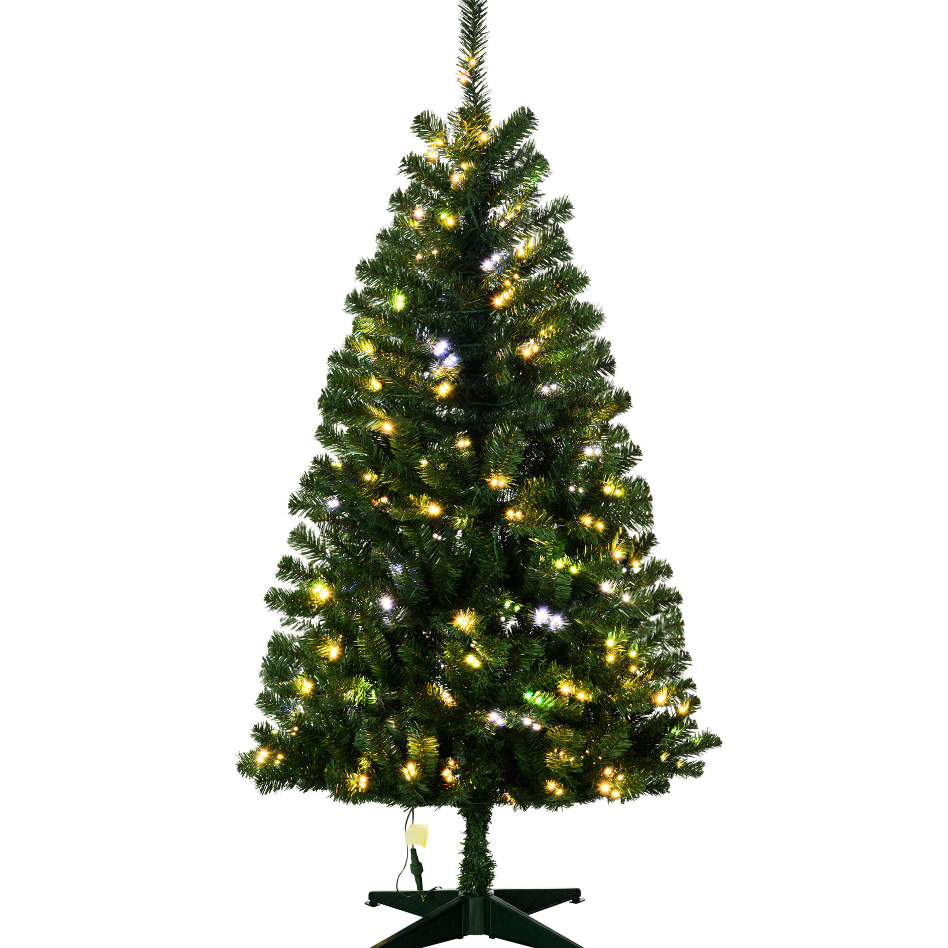 Charlton Home® Christmas Tree 5ft, 365 Branches, 152 Lights, Auto Open ...