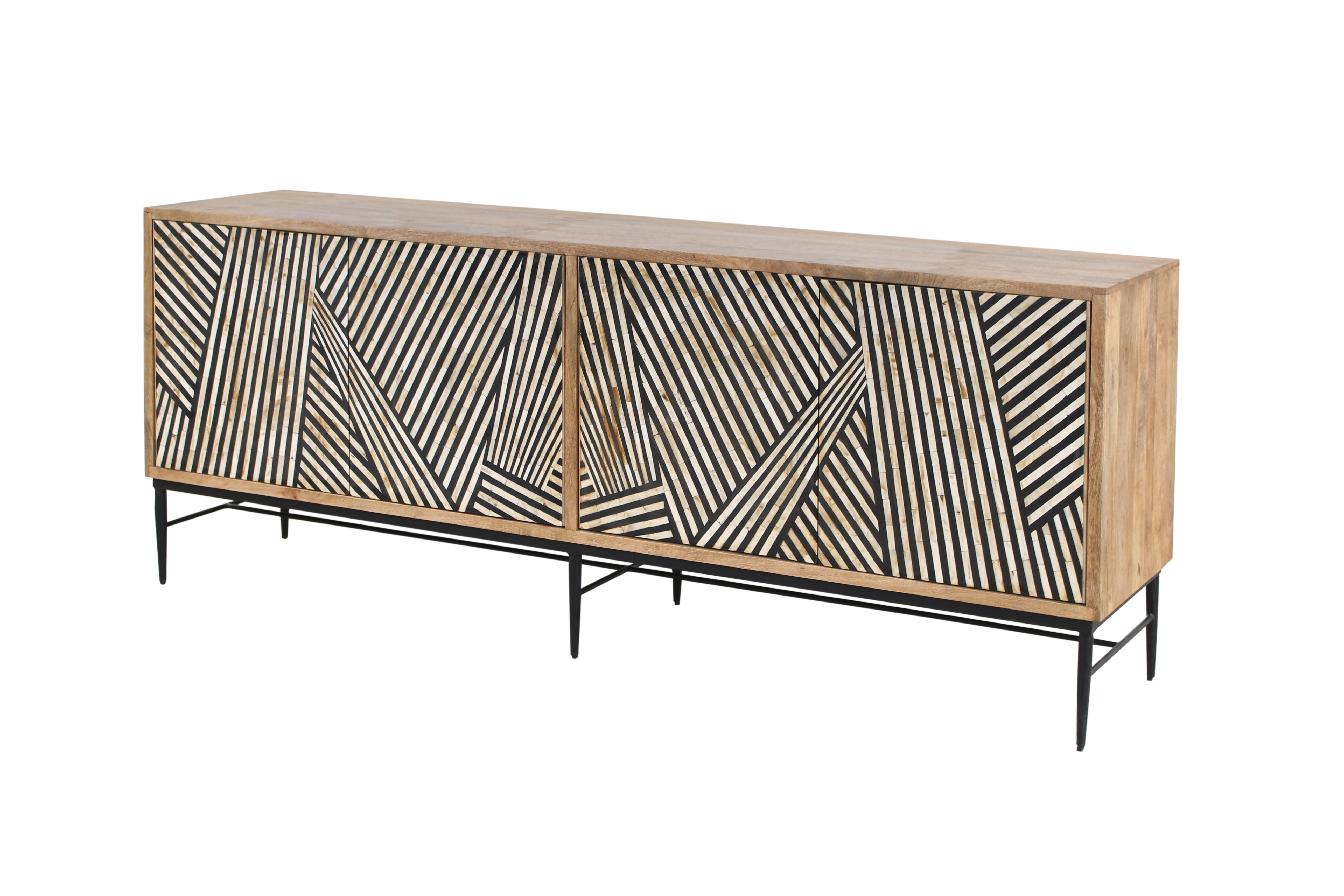 Corrigan Studio® Lindy 80" Sideboard With Bone And Wood Inlay | Wayfair