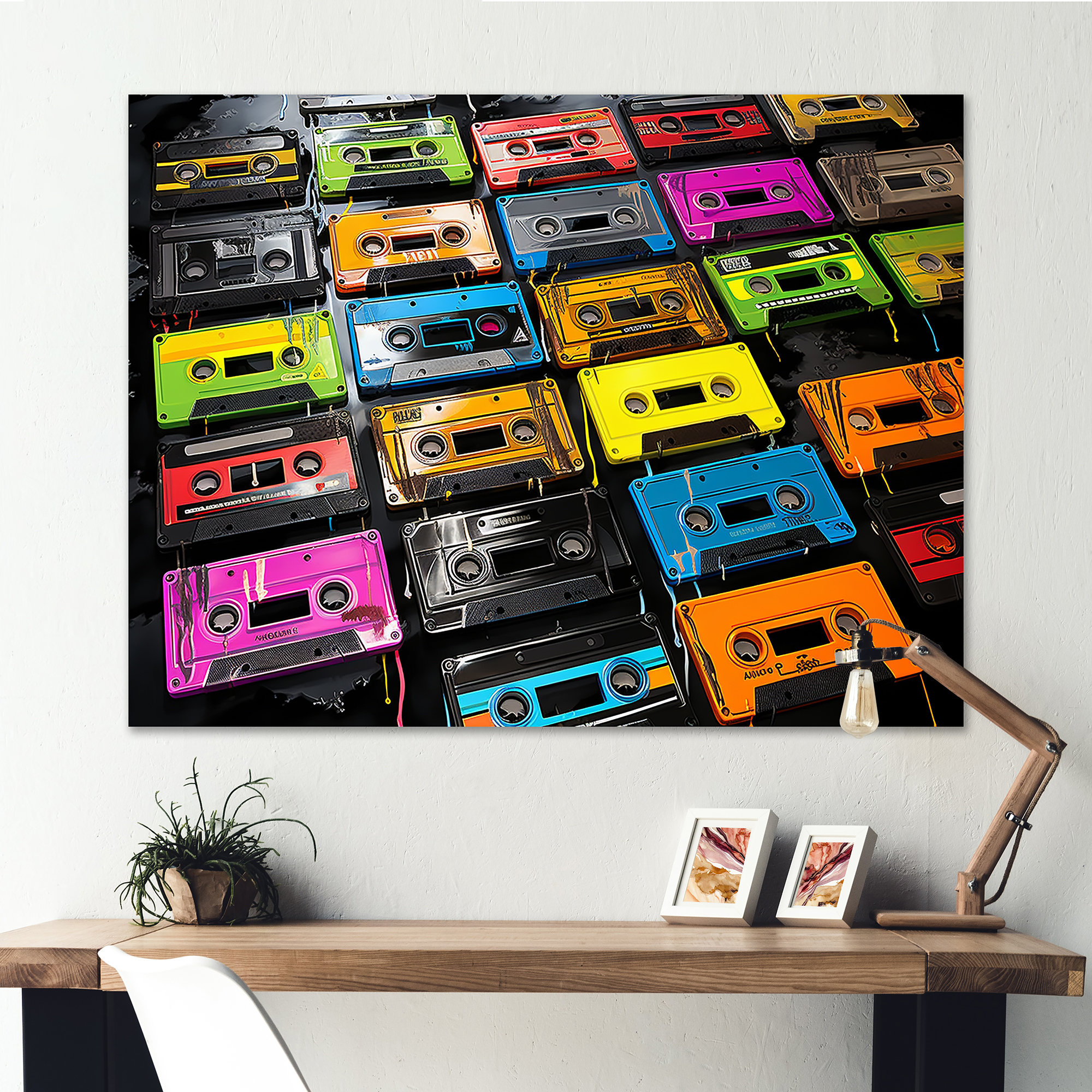 Latitude Run® Retro Future Melodic Beats II - Cassette Tapes Wall Art ...