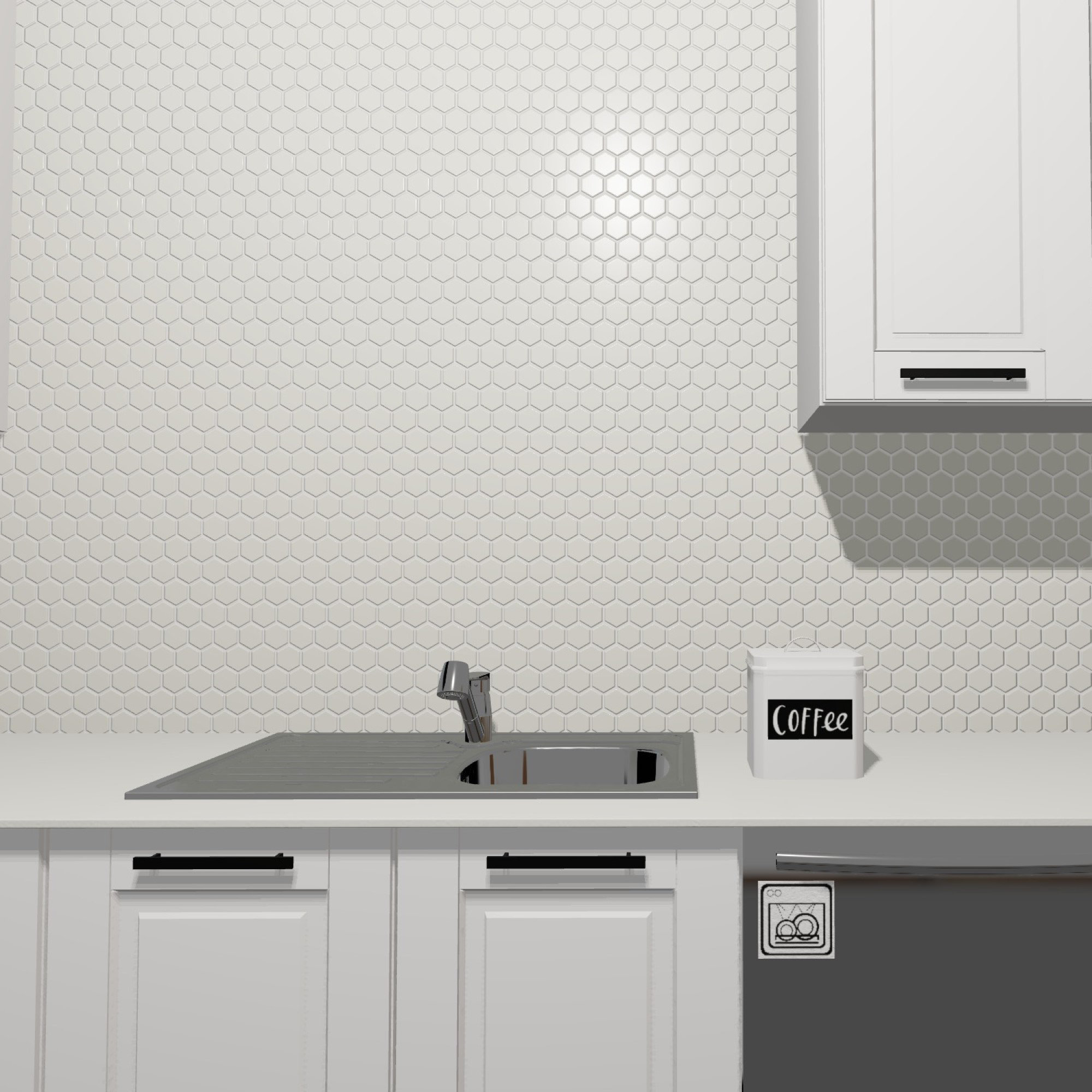 Pixl Electro-Funk Gloss 2'' W x 2'' L Porcelain Tile Hexagon Mosaic ...