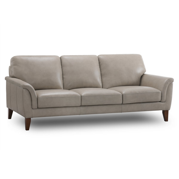 Latitude Run® Walenty 84'' Genuine Leather Sofa & Reviews | Wayfair