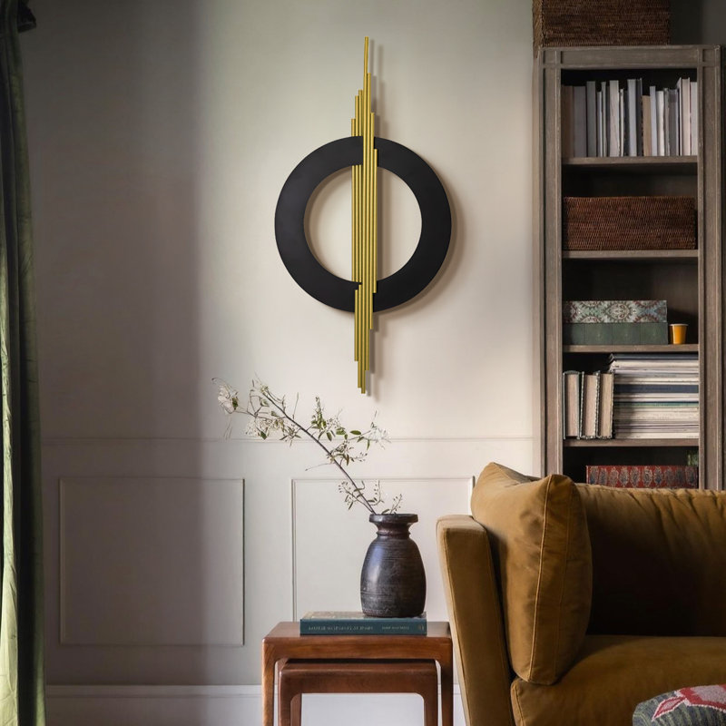 ARTEPERA Geometa 3D Modern Metal Wall Decor (Hangable Horizontally or ...