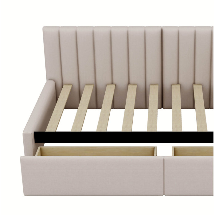 Ebern Designs Levorne Upholstered Platform Storage Bed | Wayfair