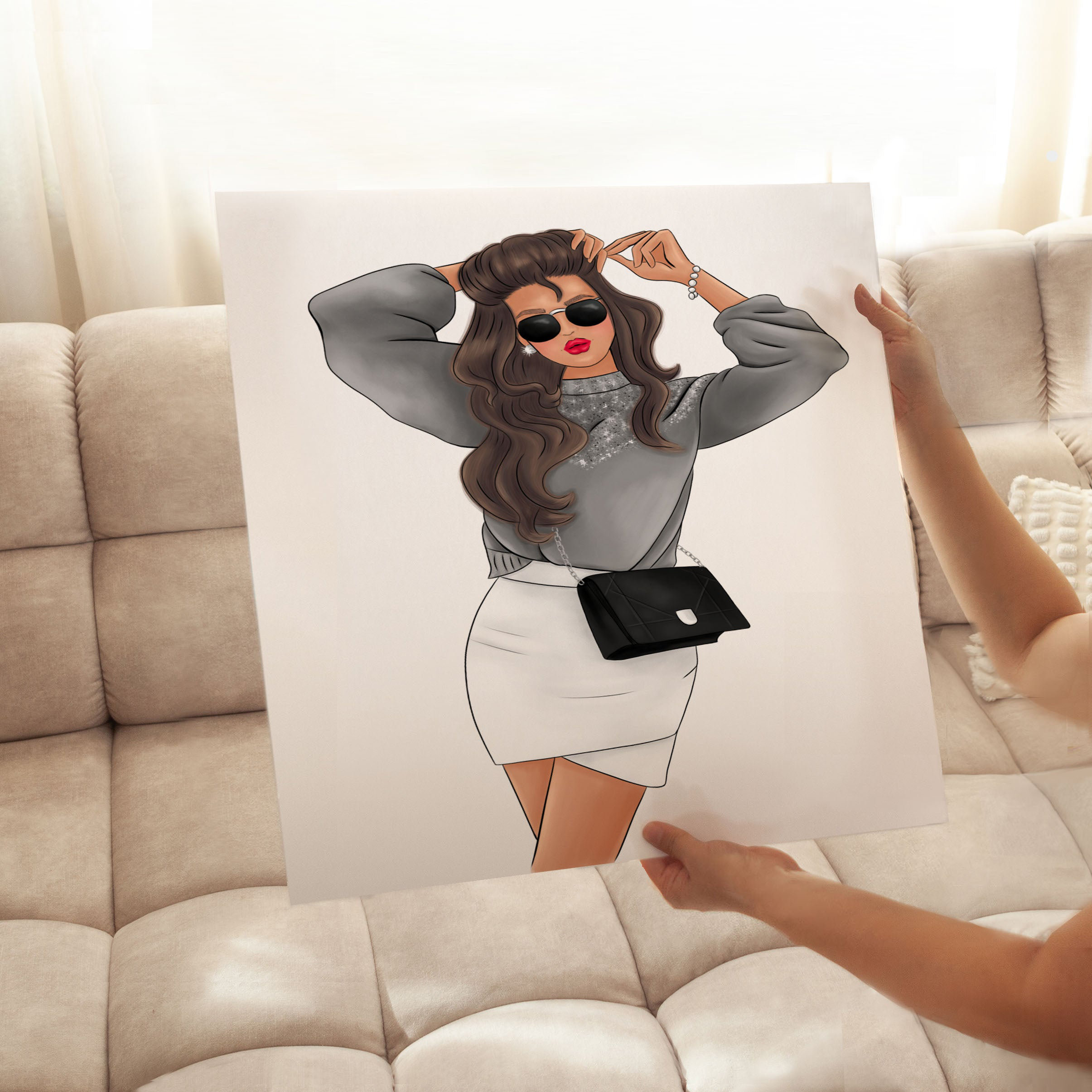 Mercer41 Fashion and Glam Fashion Boss Glam Unframed Art Print | Wayfair