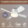 Bell + Howell Socket Fan Ceiling Fan with 1000 Lumens Warm Light ...