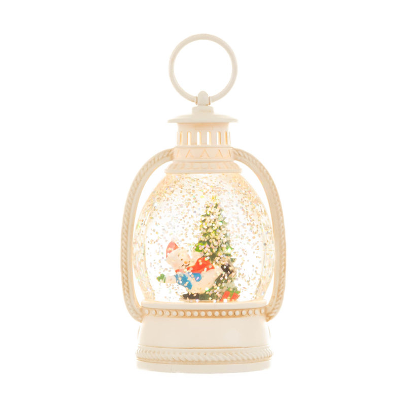 The Holiday Aisle® White Lantern LED Snow Globe | Wayfair