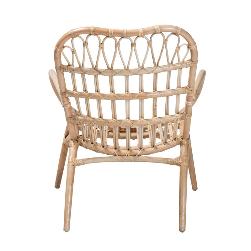 Bay Isle Home™ Rollison 28.7'' Wide Rattan Armchair | Wayfair