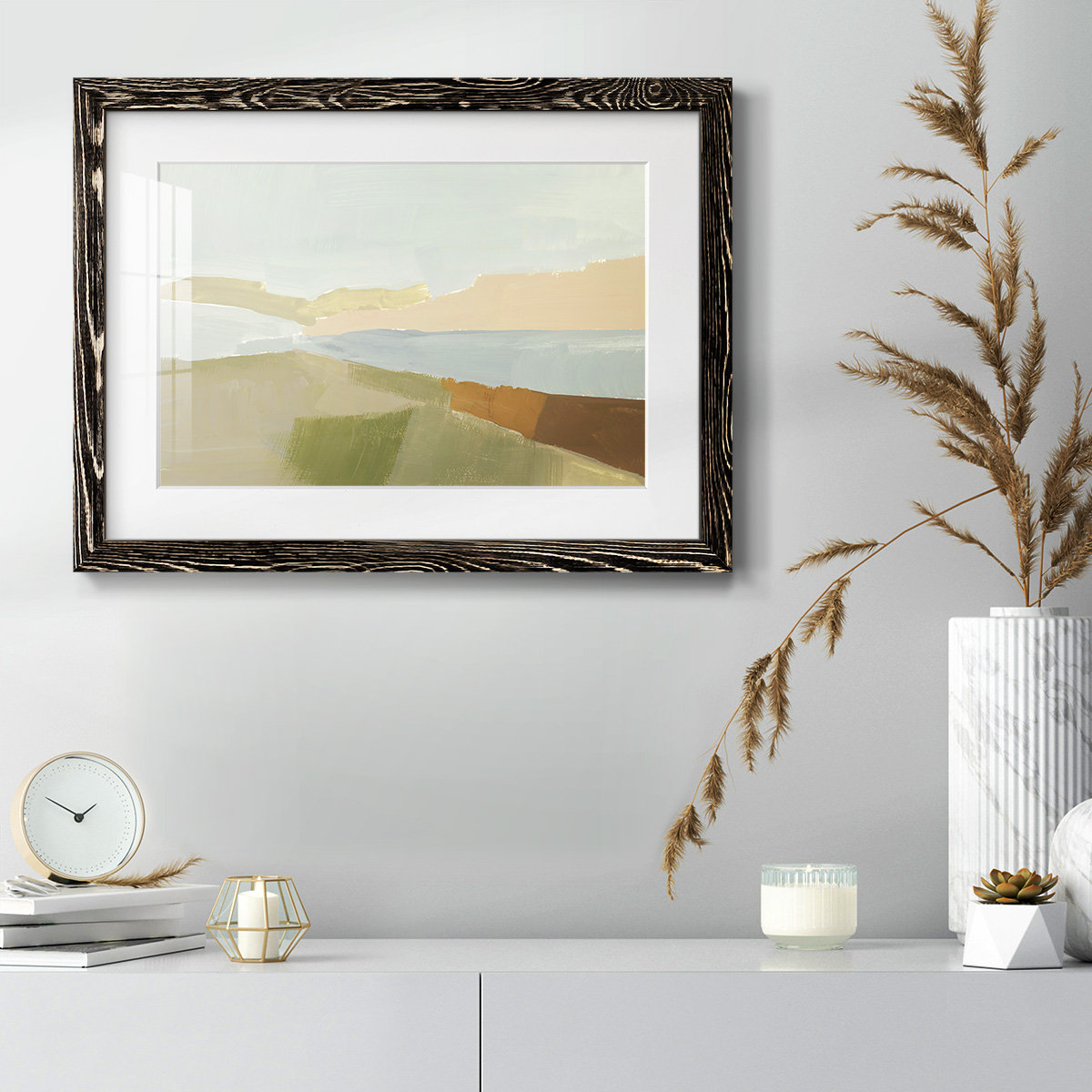 Ivy Bronx Stacked Landscape III Framed On Paper Print | Wayfair