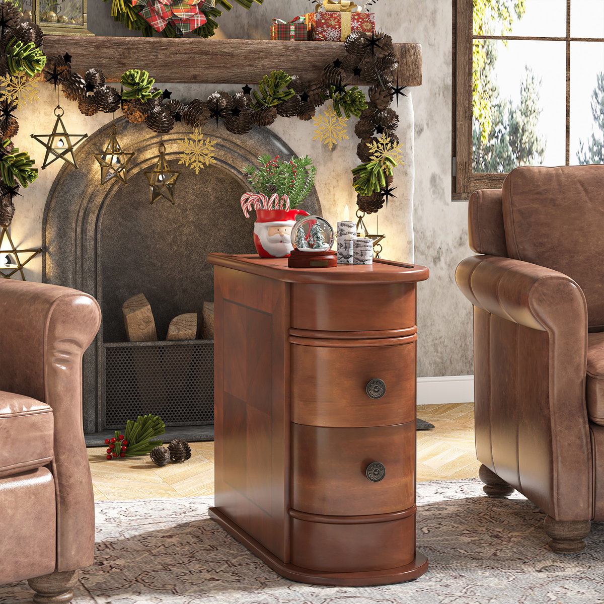 Wildon Home® Chad Block 2 - Drawer Solid End Table, No Assembly ...