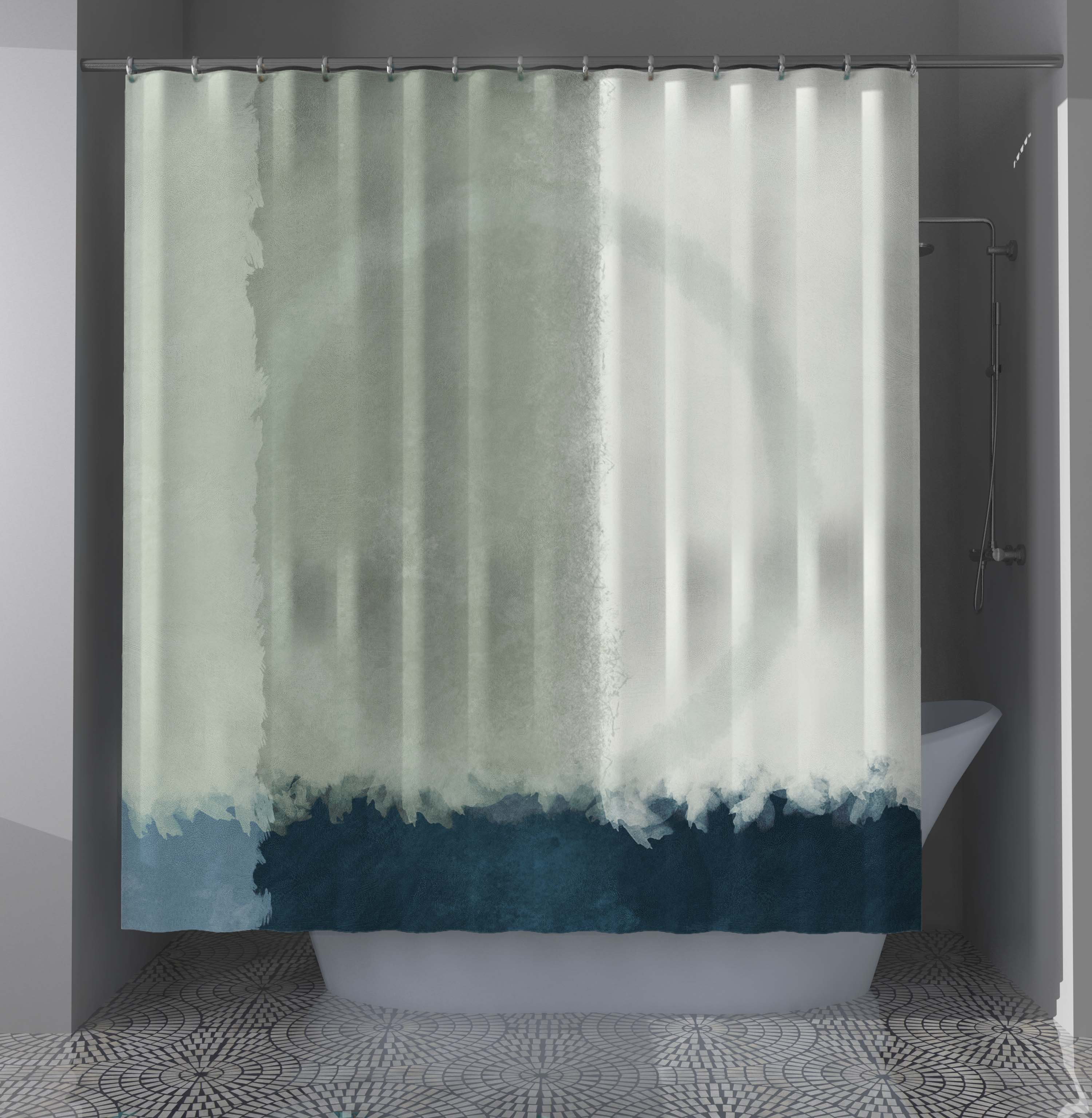 East Urban Home Simple Singular Shower Curtain | Wayfair