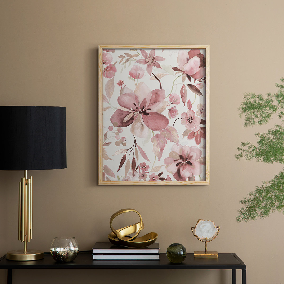 Winston Porter Shimmering Blush I Framed Print - Solid Wood | Wayfair
