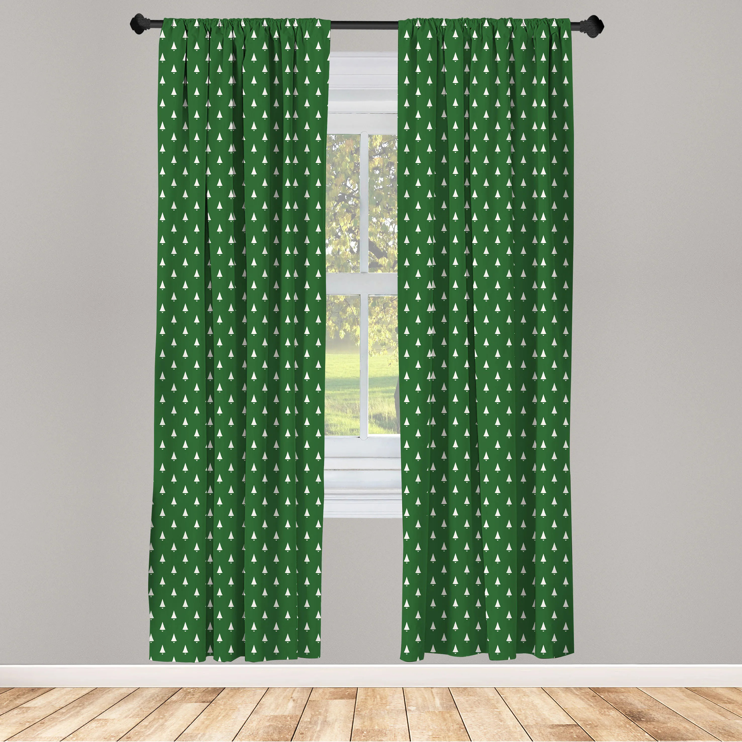 East Urban Home Hand Bells Semi-Sheer Rod Pocket Sliding Panel | Wayfair