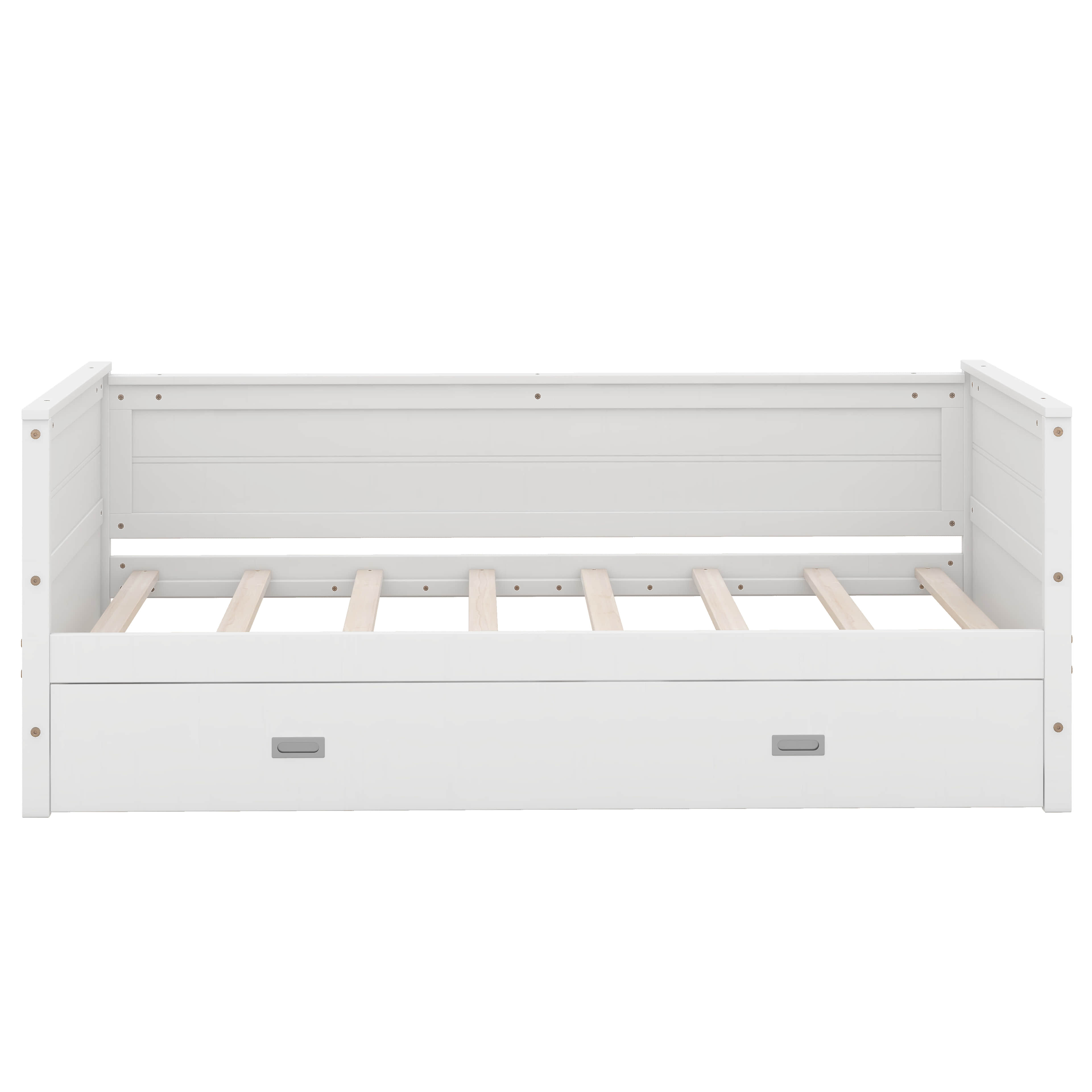 Winston Porter Taveon Twin Size Solid Wood Daybed with Trundle for Kids ...