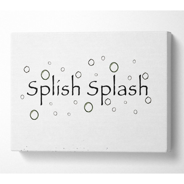 Happy Larry Bathroom Quote Splish Splash Bathroom White - Print ...