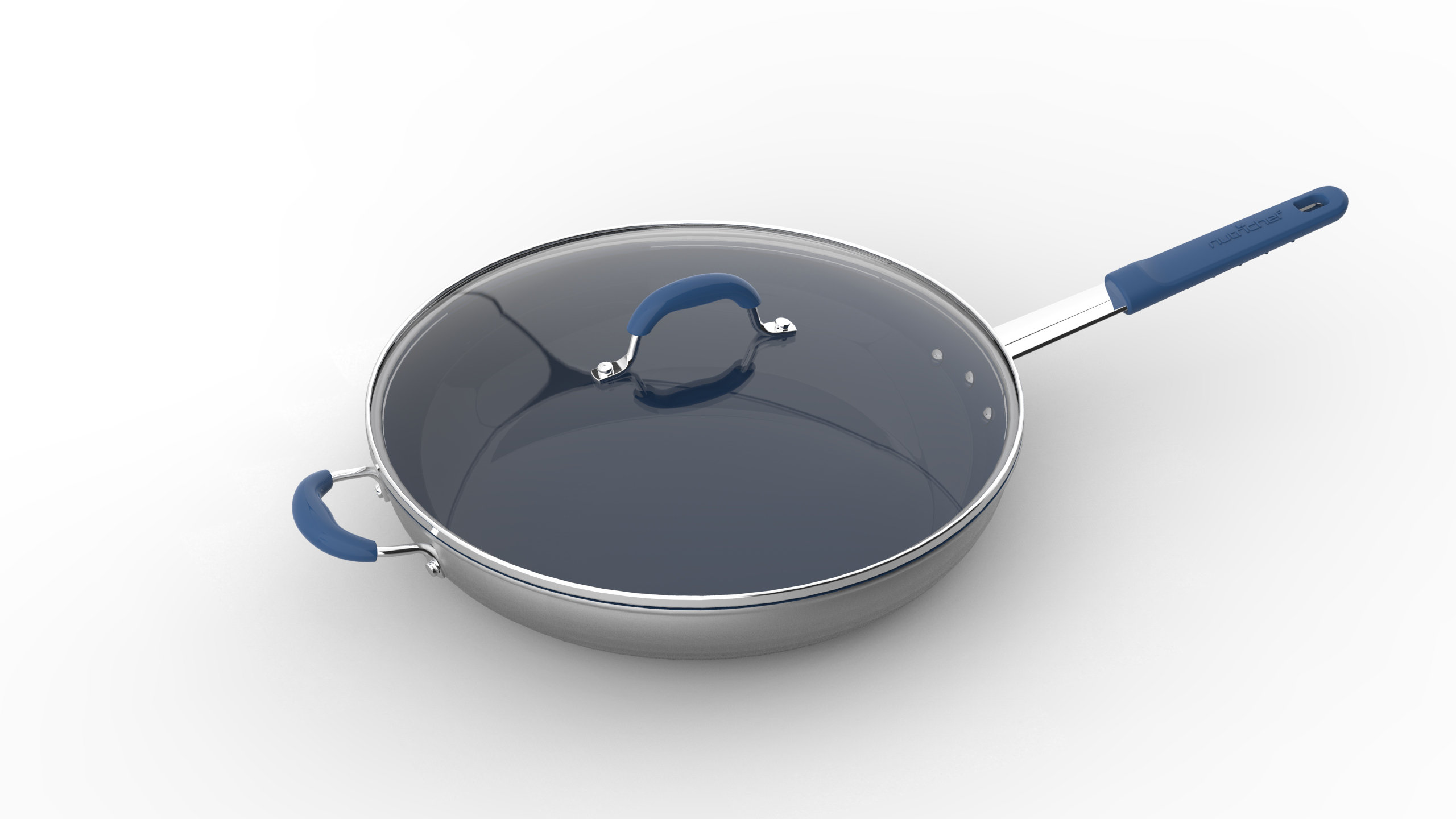 NutriChef 14" Non Stick Aluminum Frying Pan | Wayfair