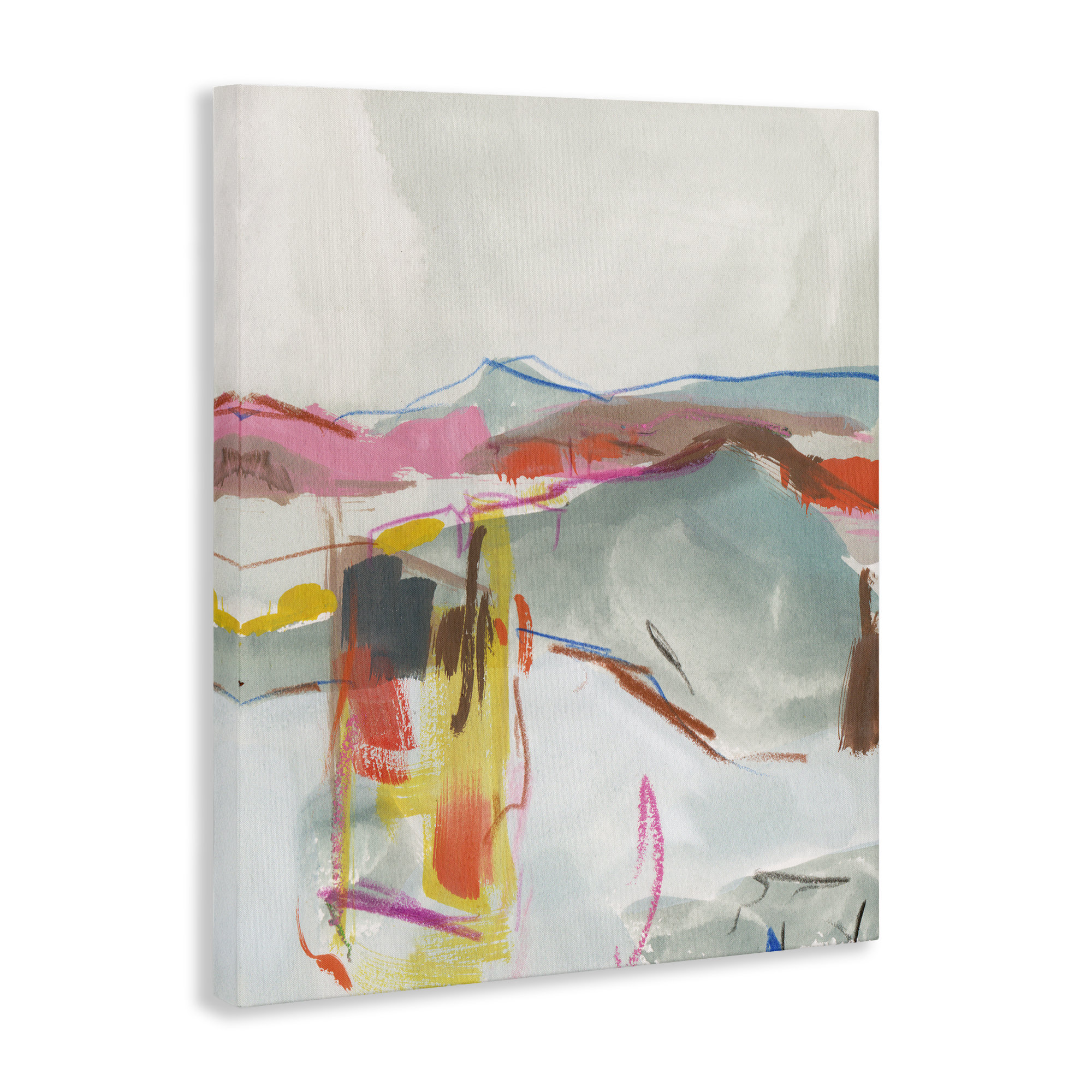 Wrought Studio™ Mountain Shape Impressions Canvas Wall Art by Melissa ...