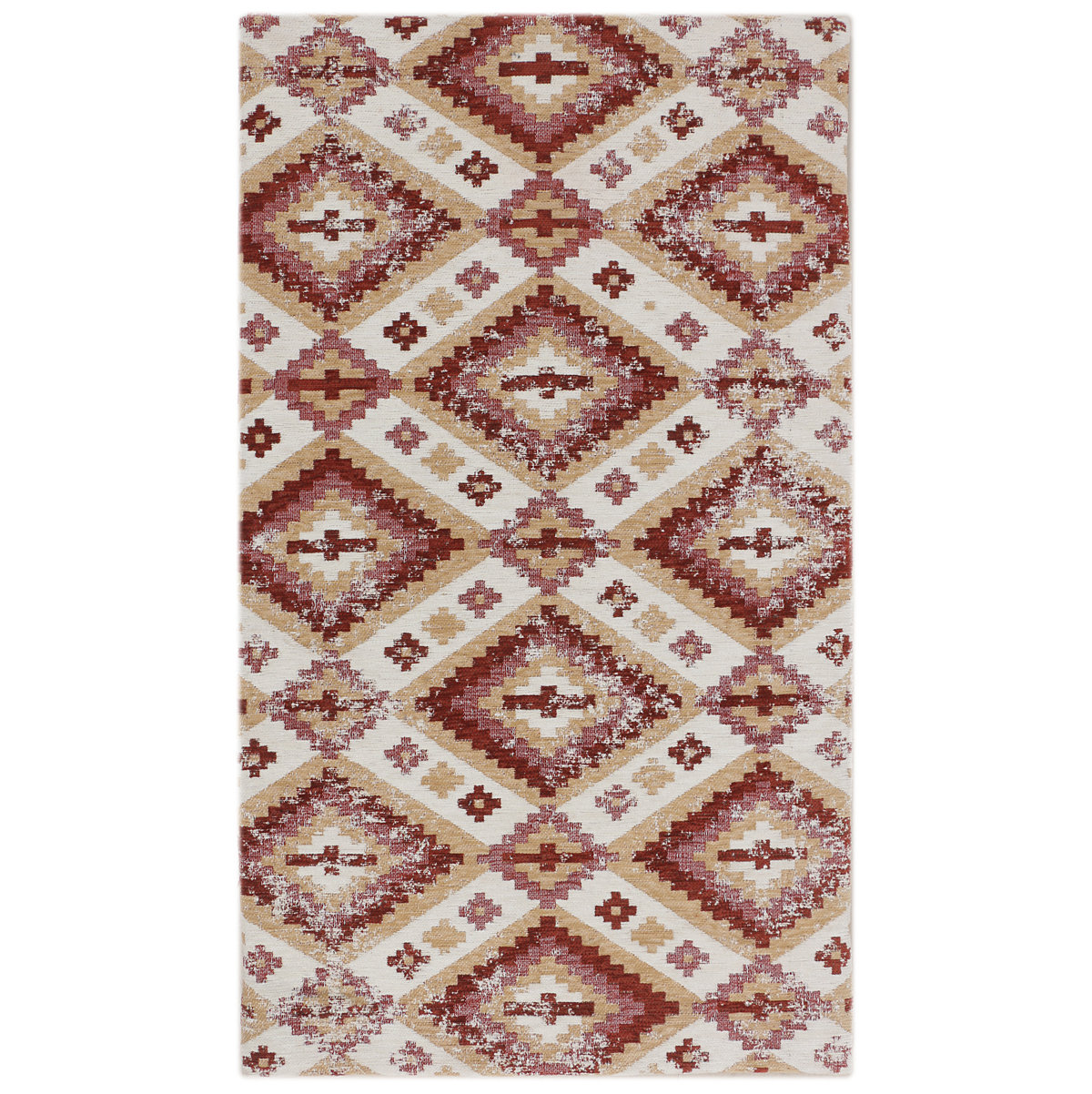 Foundry Select Geometric Water Resistant Anti-Fatigue Kitchen Mat | Wayfair