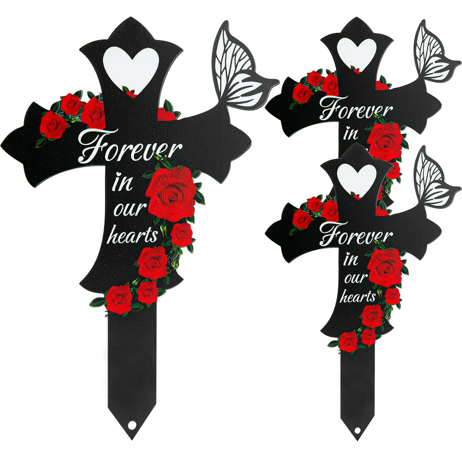 Astoria Grand 3Pcs Cemetery Decorations For Grave, Grave Decorations For Cemetery Son Dad Mom ...
