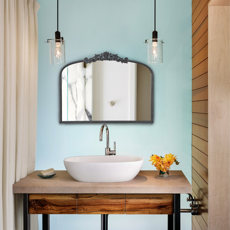 Mercer41 Classic Design Large Arch Mirror For Living Room Bathroom ...