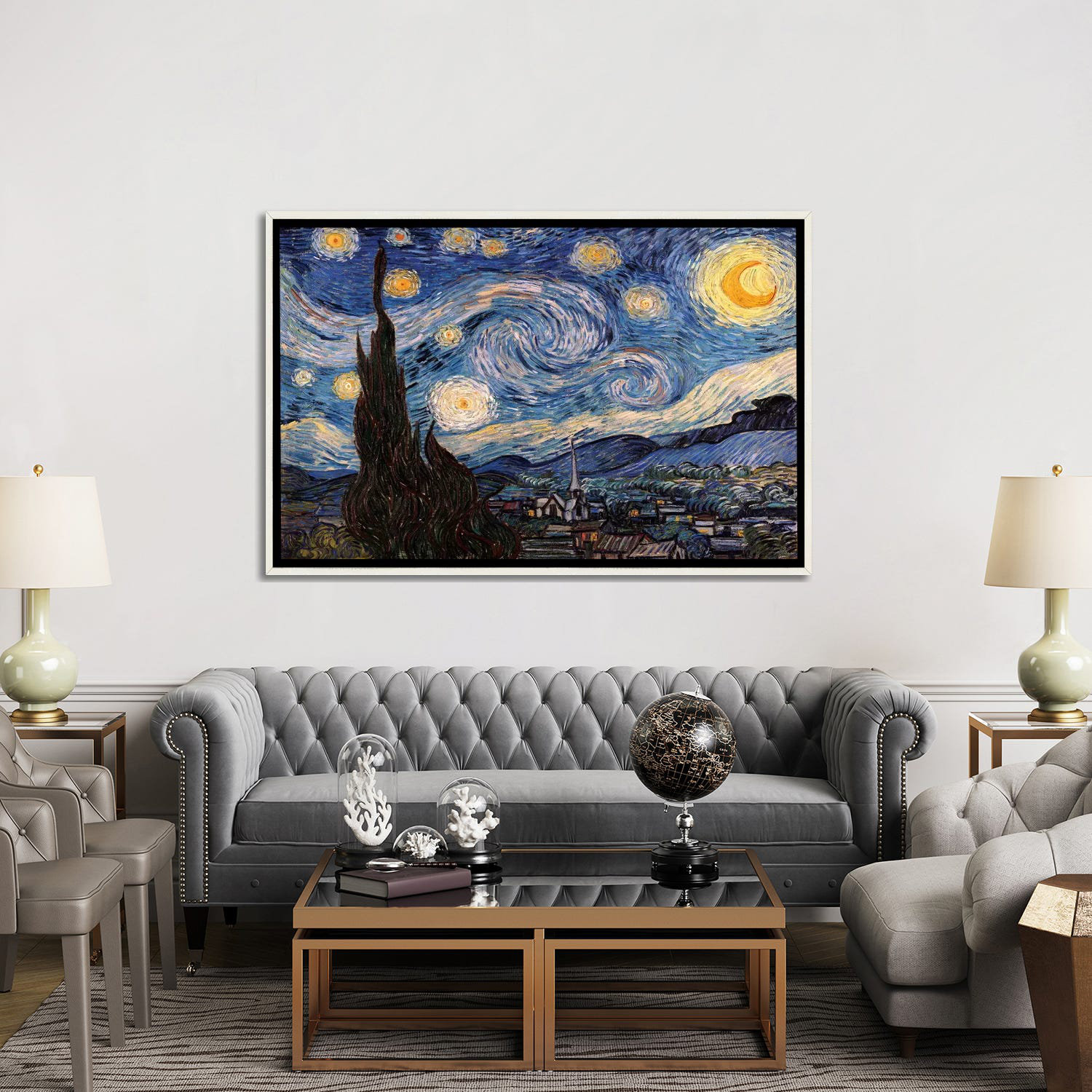 Wildon Home® The Starry Night by Vincent Van Gogh - Print on Canvas ...