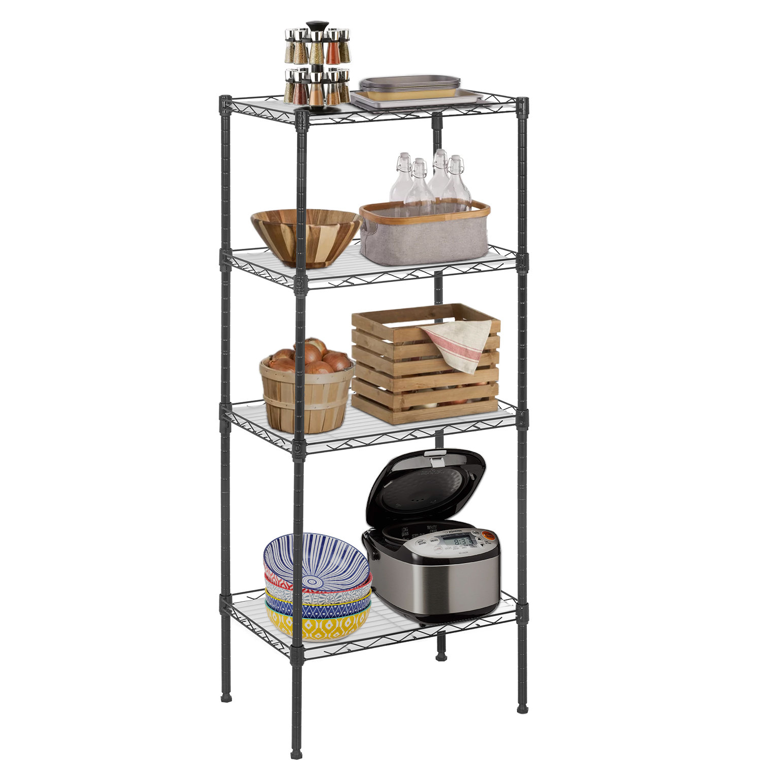 Rebrilliant Layloni 43.9" H x 17.3" W x 11.4" D Shelving Unit | Wayfair