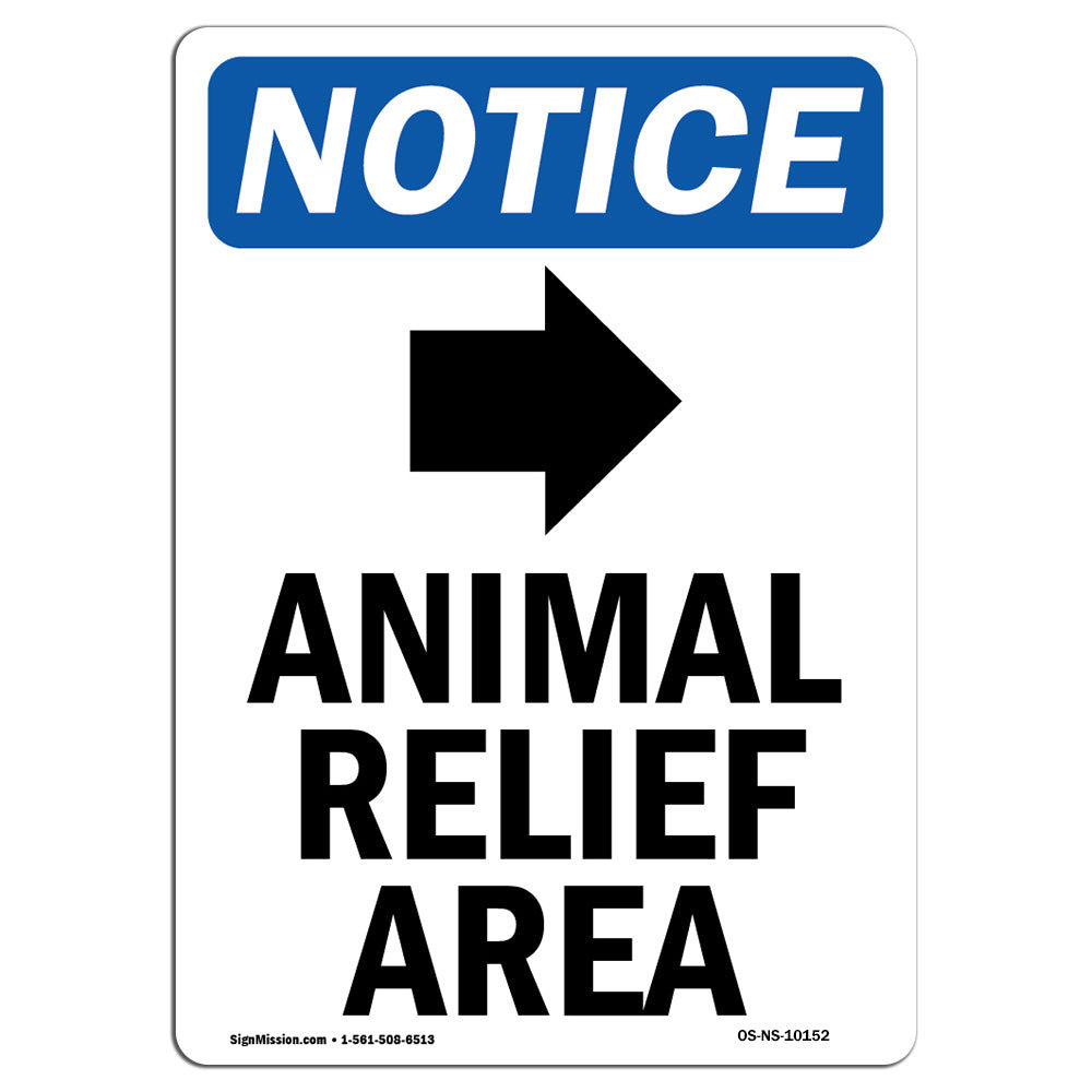 SignMission Animal Relief Area Aluminum Sign 18 x 24 | Wayfair