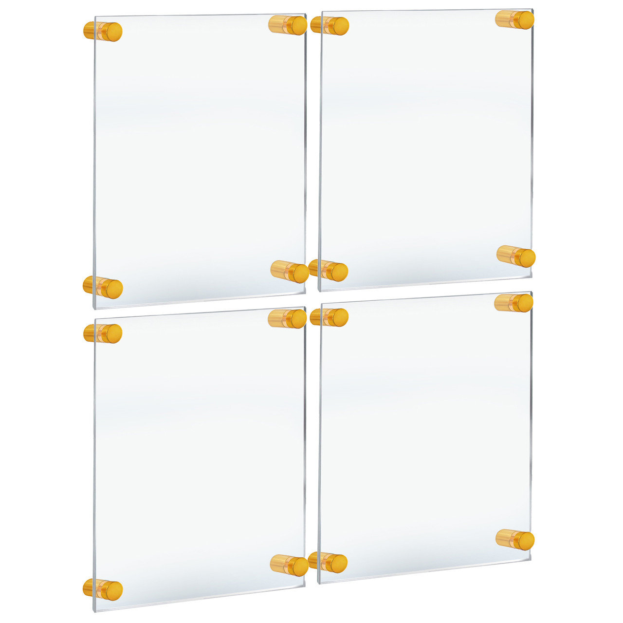 Azar Displays Floating Acrylic Gallery Wall Set of Four Floating Frames ...