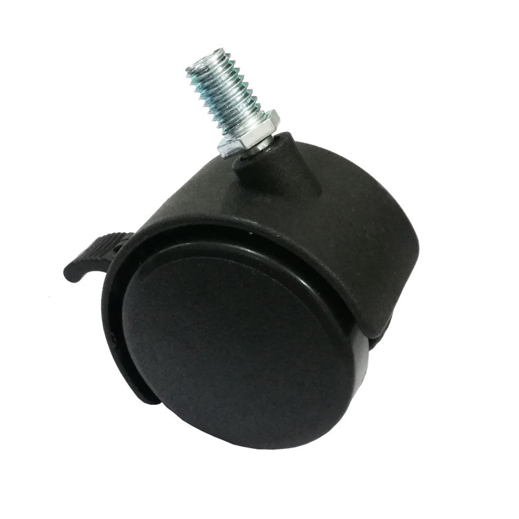 FixtureDisplays 2" Threaded Stem Casters, 10mm Stem Diameter, 9/16 ...