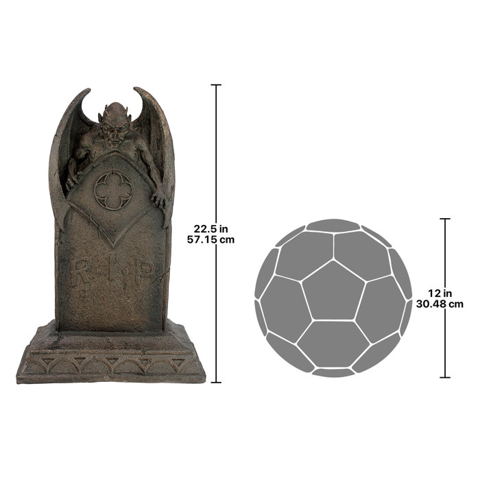 Design Toscano The Vampire Demon Tombstone Statue & Reviews | Wayfair