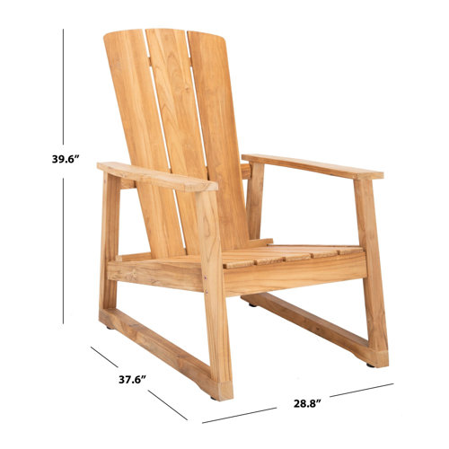 Bayou Breeze Ashlynn San Juan Solid Wood Adirondack Chair | Wayfair