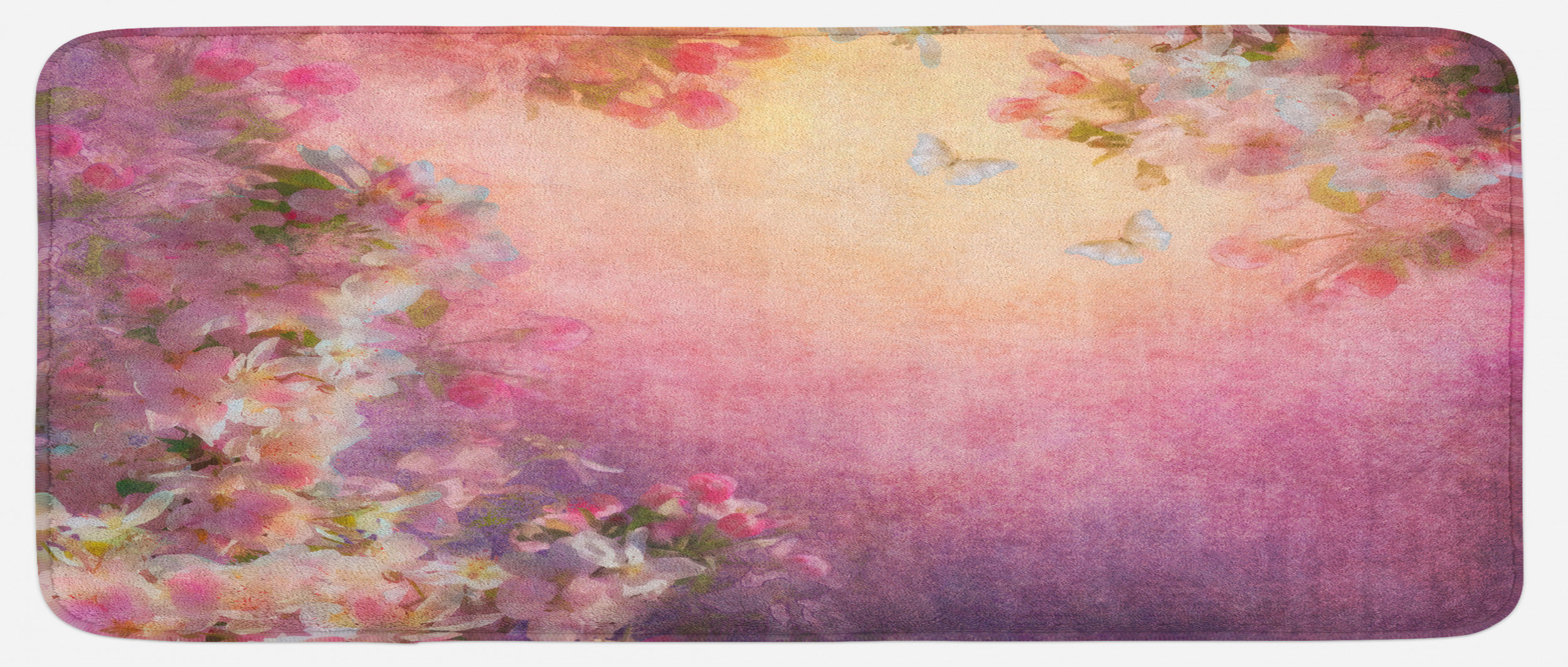 East Urban Home Enchanted Cherry Blossom Petals Field Shabby Form ...