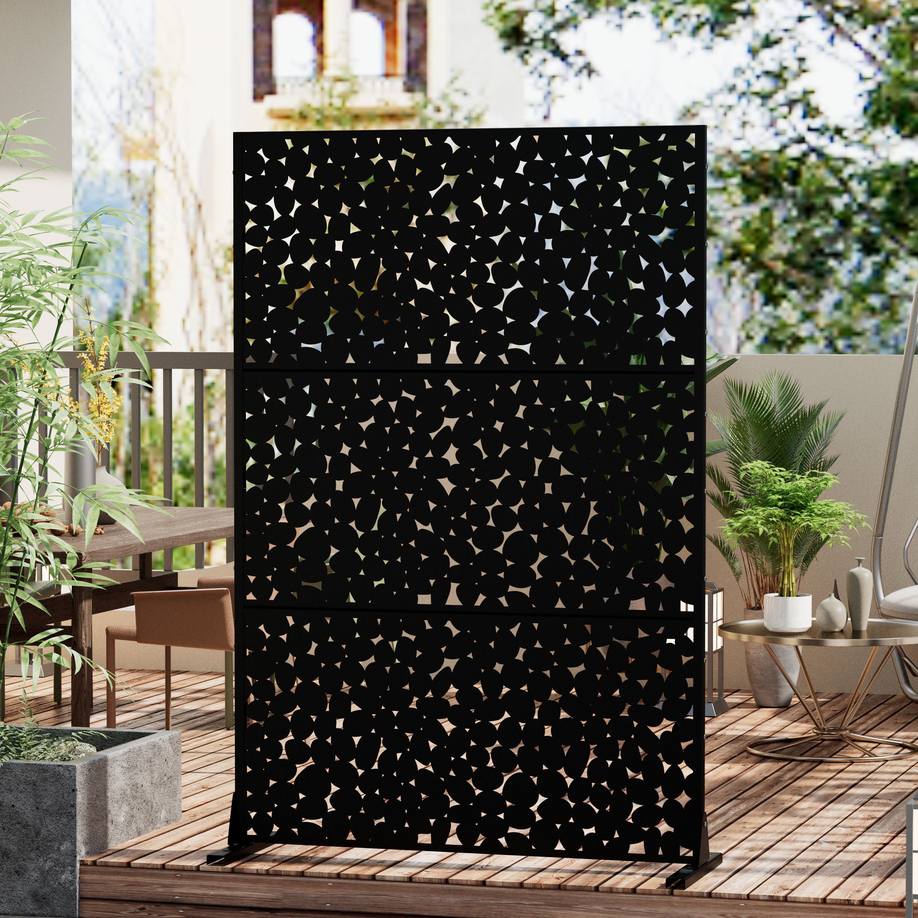 Dovelina Outdoor Privacy Metal Screen - Wayfair Canada